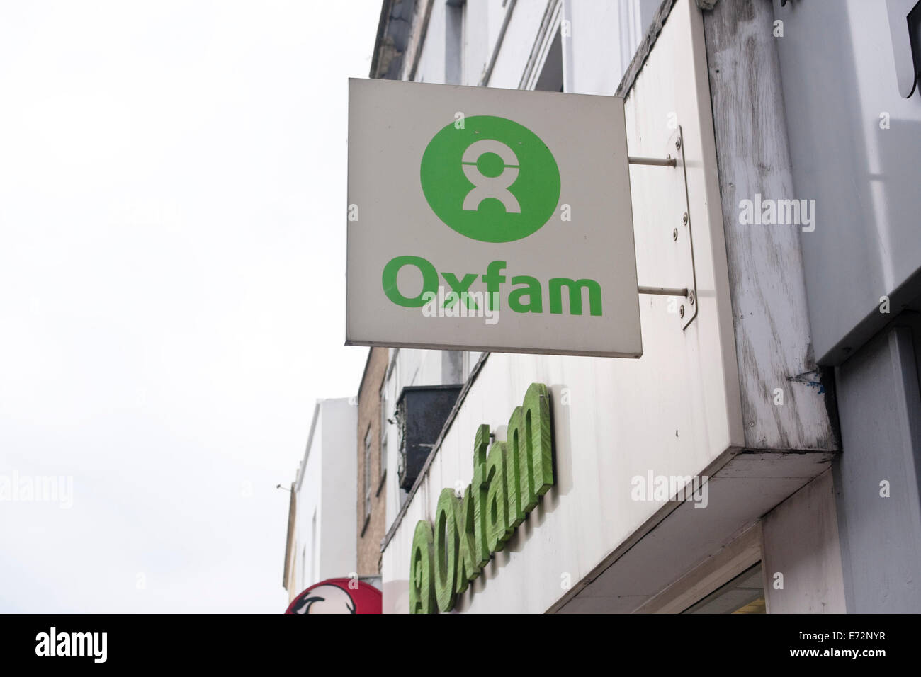 Oxfam shop sign charity logo hi-res stock photography and images - Alamy