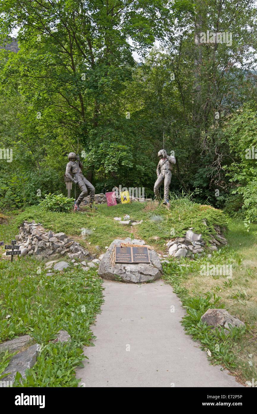 Cramer Fire Memorial, North Fork, Indianola, Salmon, Idaho, USA ...