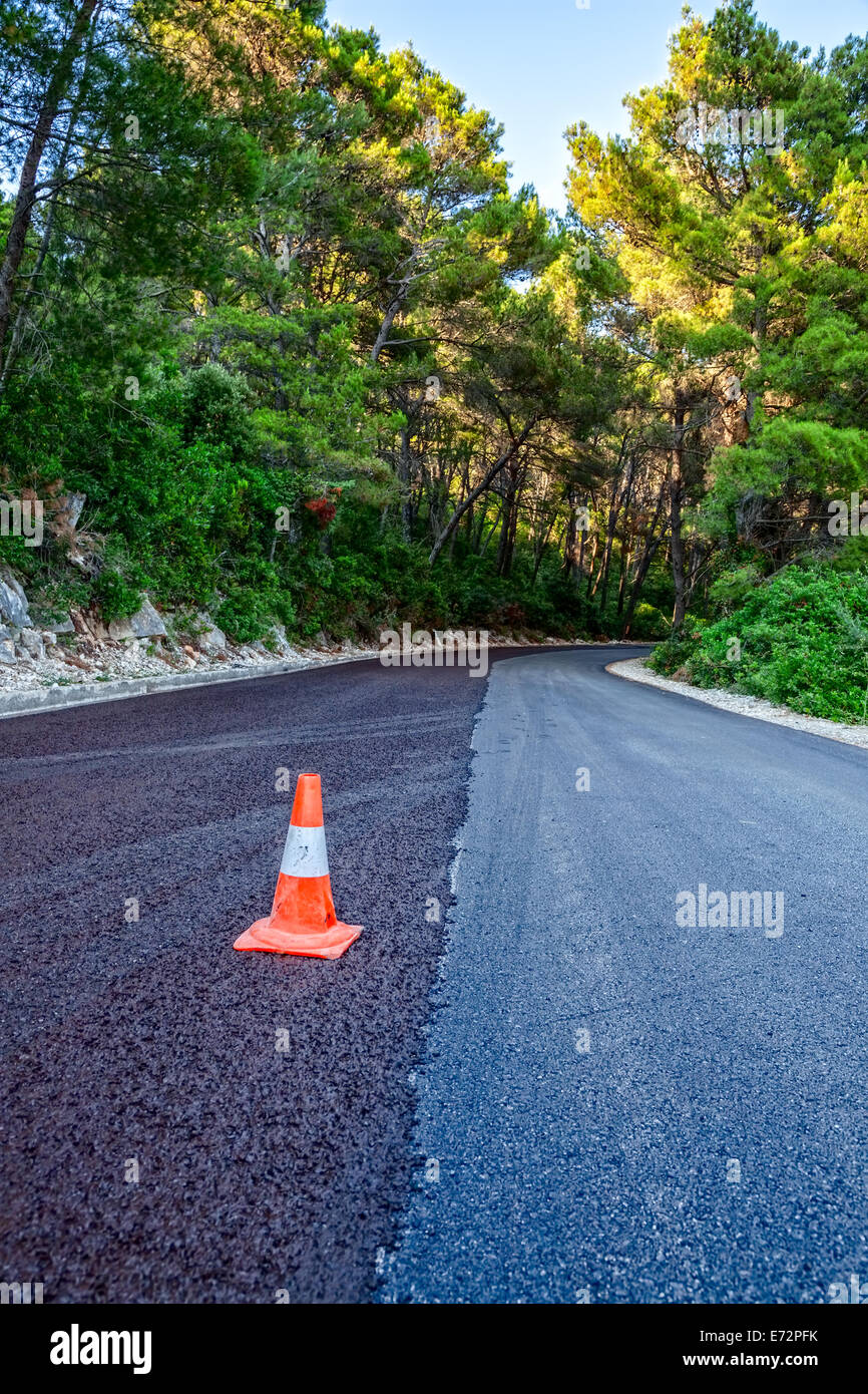 Rural road under repair hi-res stock photography and images - Alamy