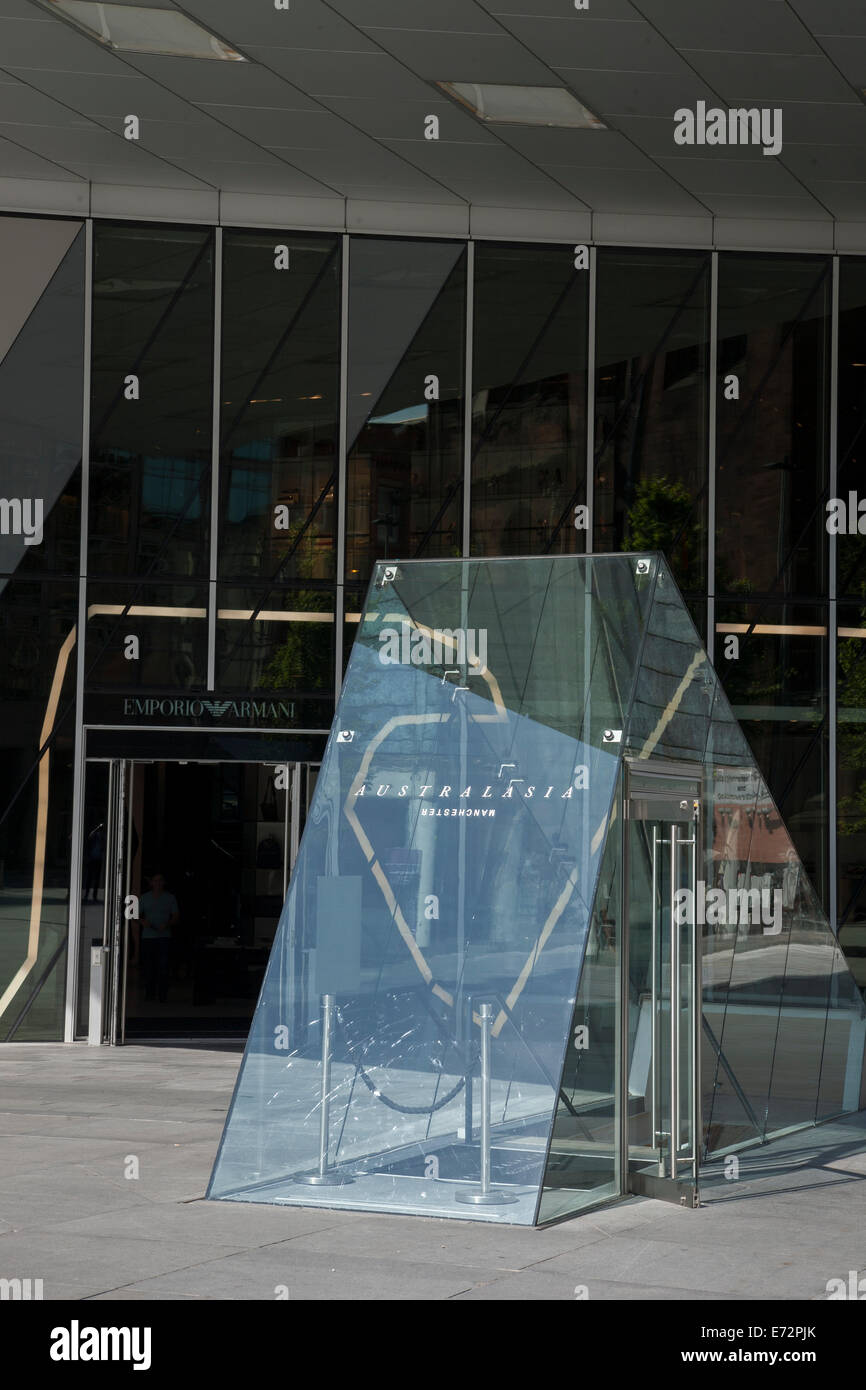 Emporio Armani Shop Facade on Deansgate Street, Manchester, England, UK ...