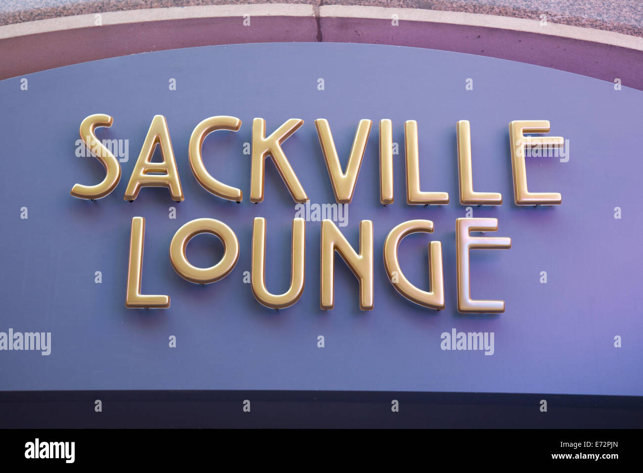 Sackville Lounge Sign and Logo, Manchester, England, UK Stock Photo - Alamy
