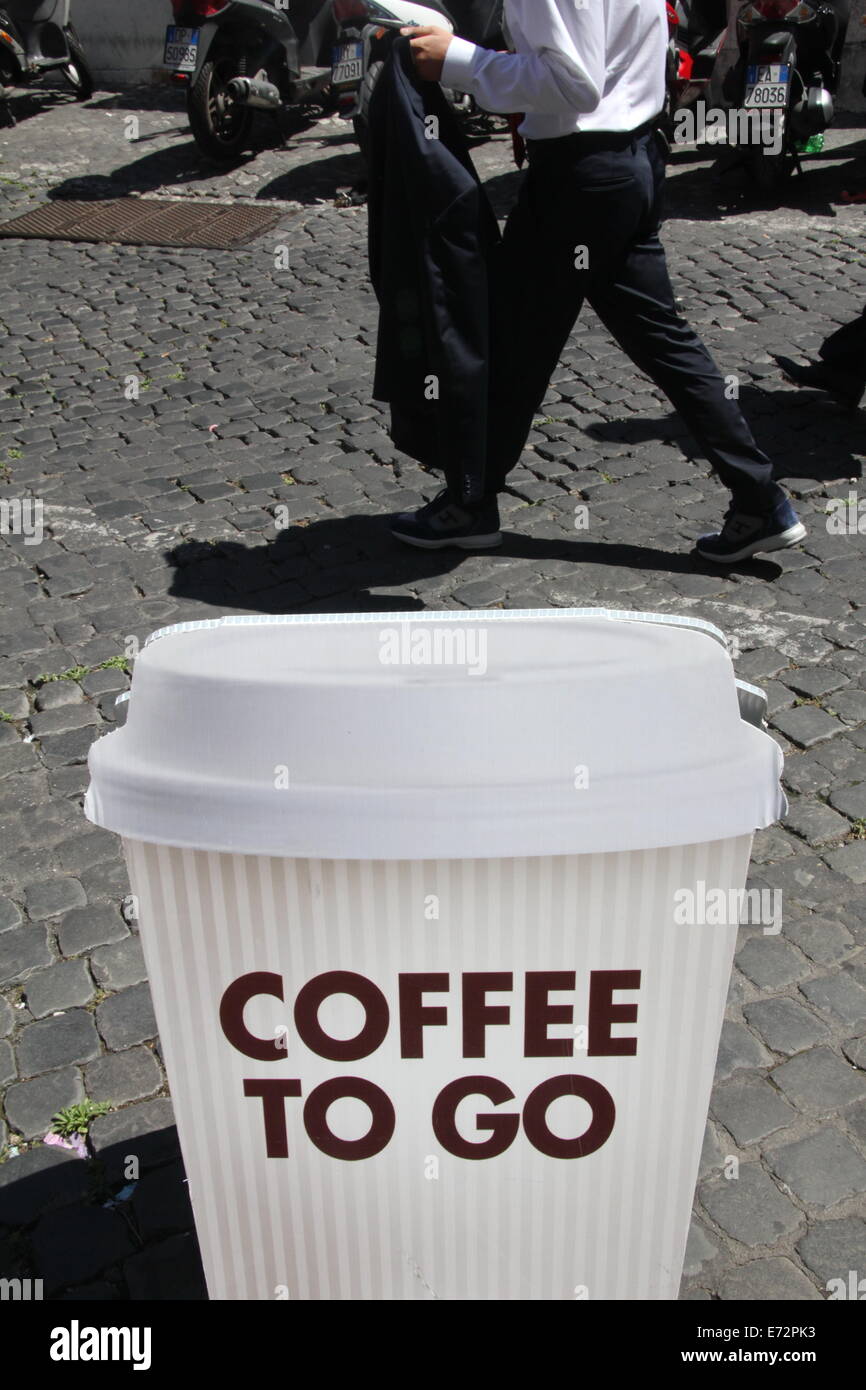 Coffee to go sign hi-res stock photography and images - Alamy