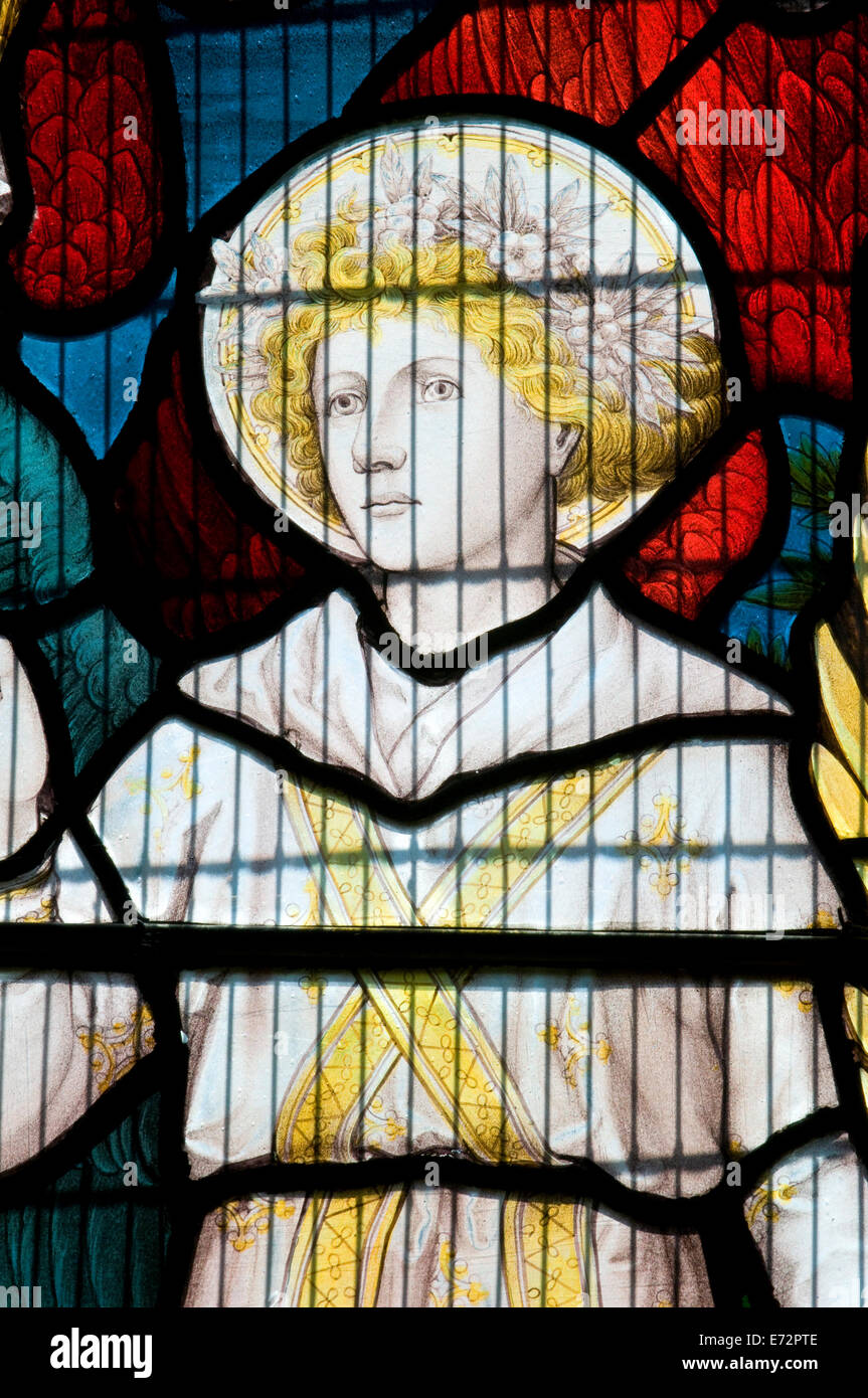 Christian Religious art stained glass Stock Photo - Alamy