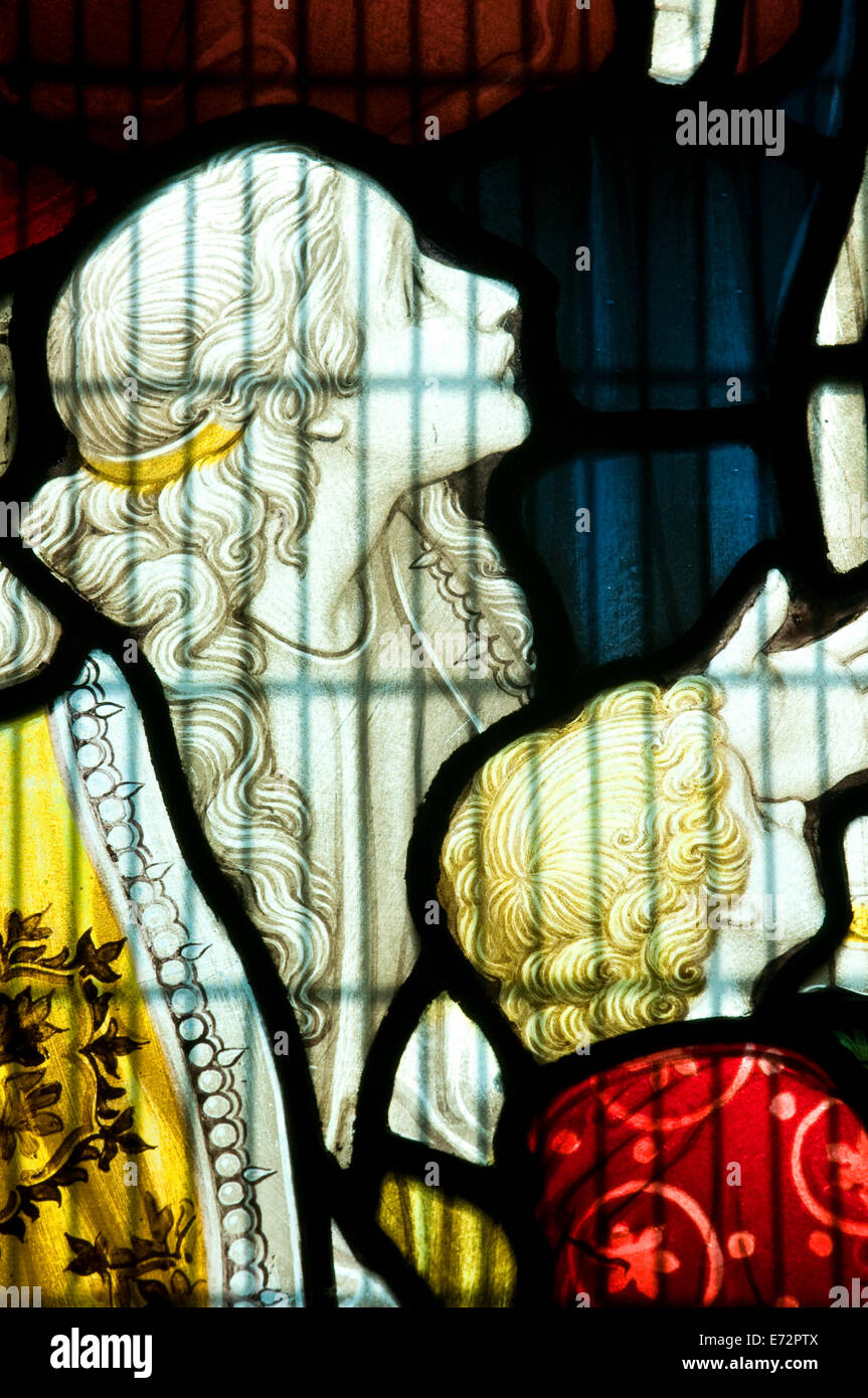 Christian Religious art stained glass Stock Photo - Alamy