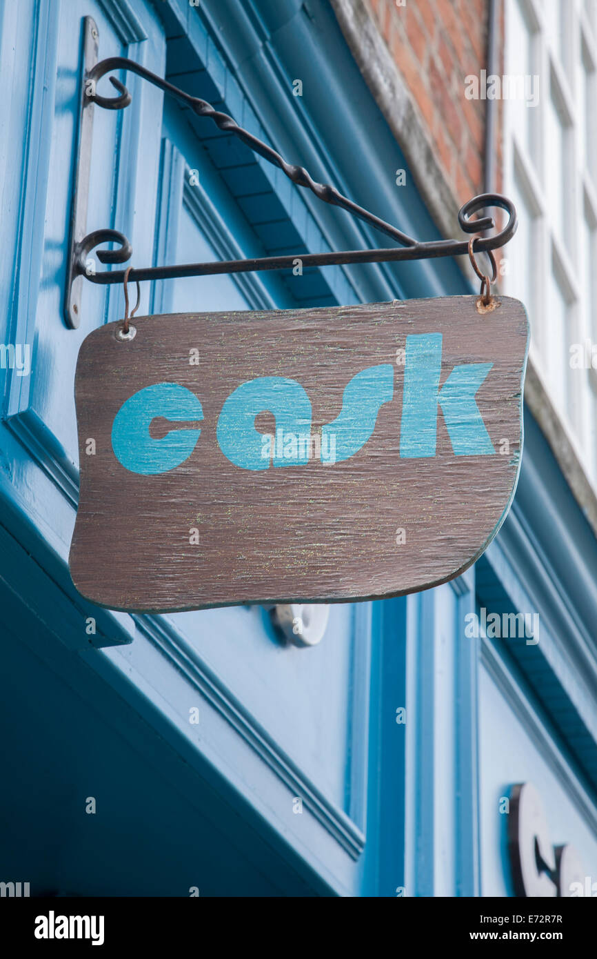 Cask Pub Sign, Manchester, England, UK Stock Photo - Alamy