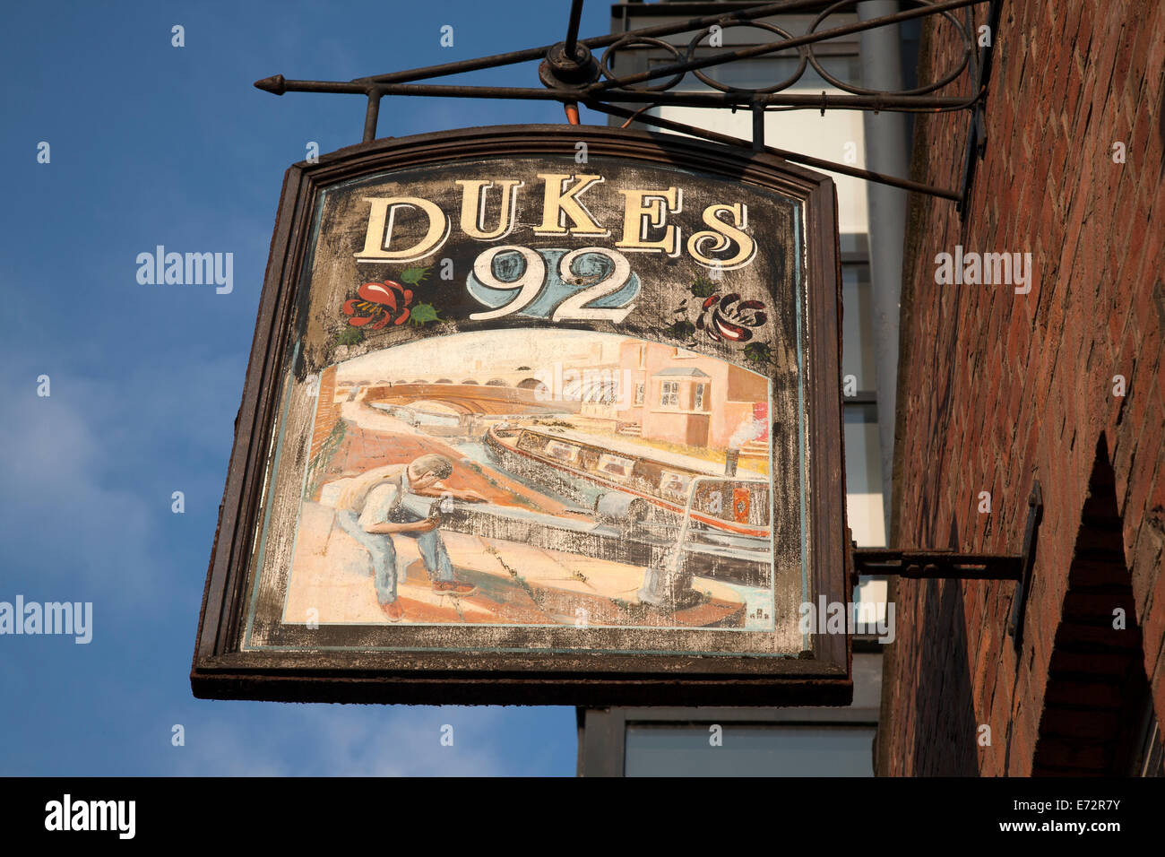 Dukes Bar and Pub Sign, Manchester, England, UK Stock Photo - Alamy