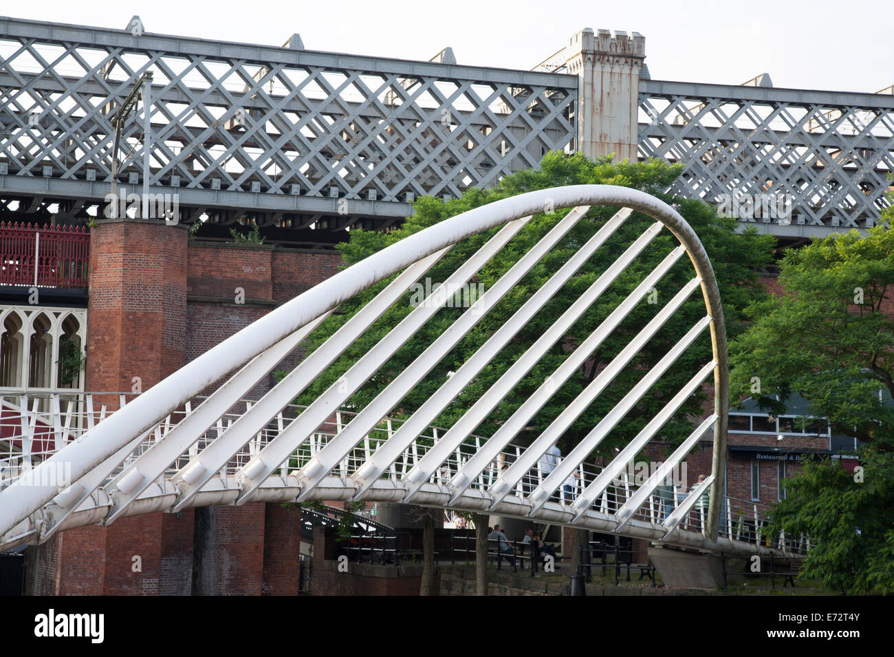 Merchants Bridge, Castlefield Canal Basin, Manchester; England; UK ...