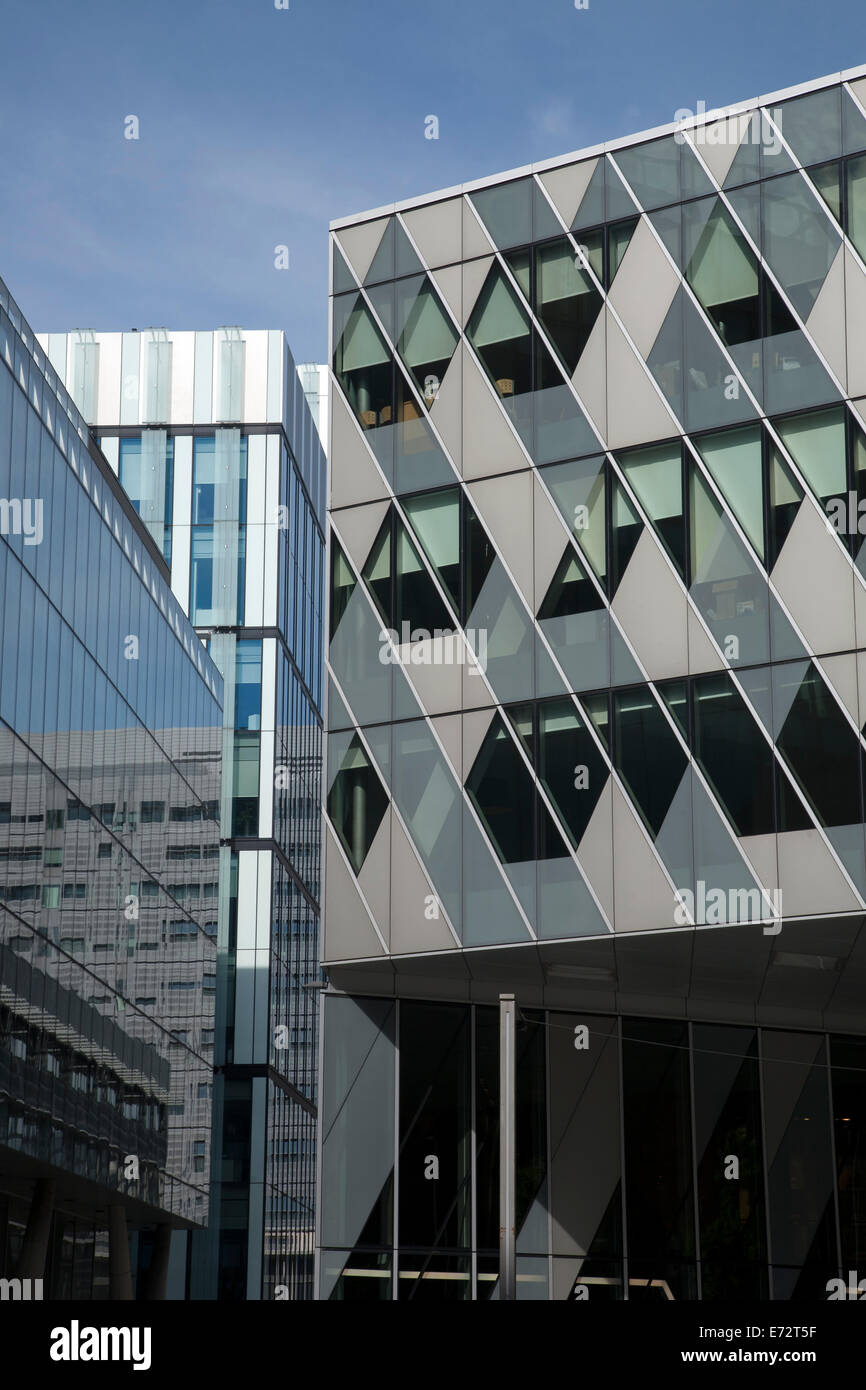 Modern Office Architecture on Deansgate Street, Spinningfields ...