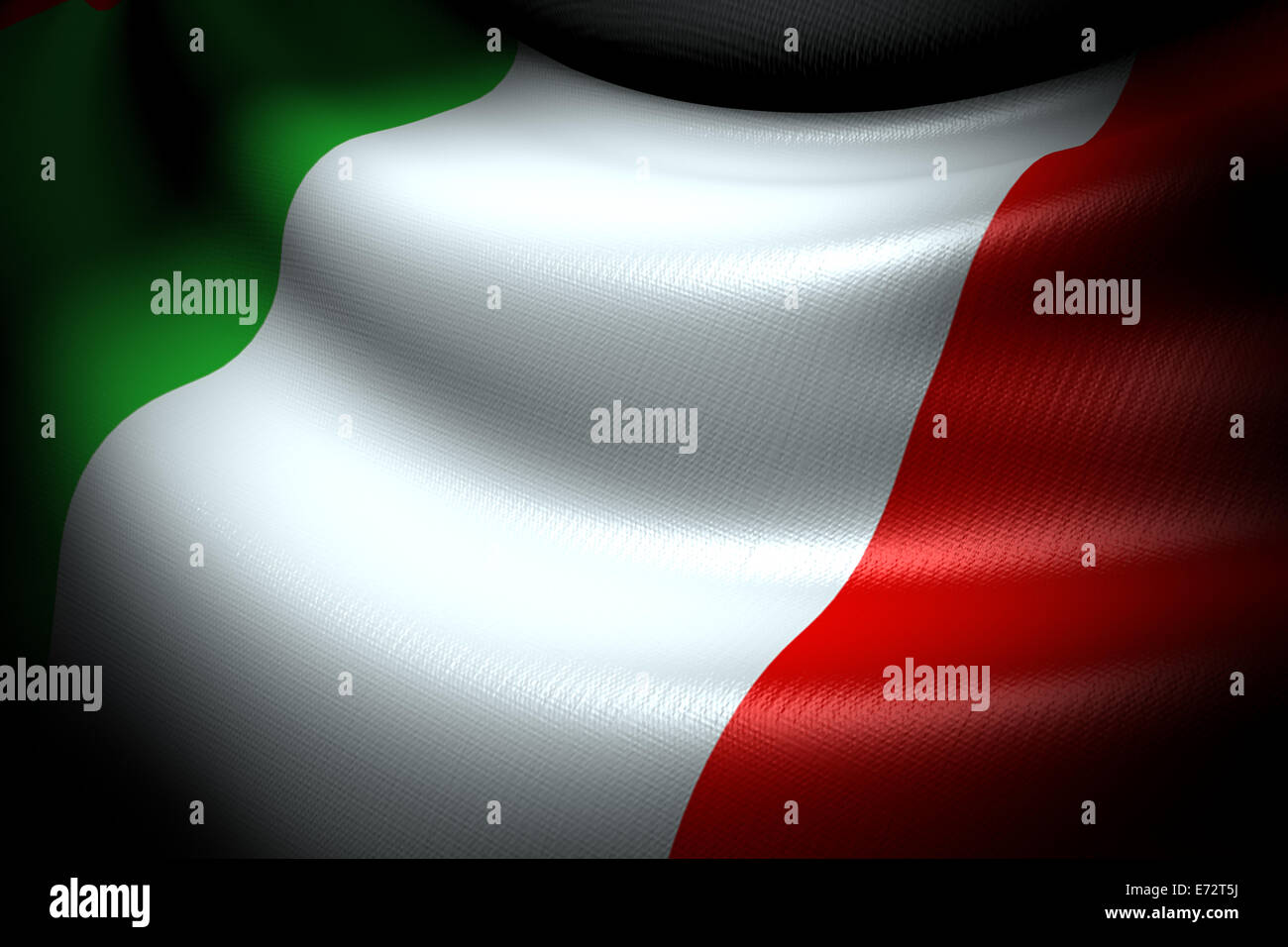 Flag of Italy in the dark with brightness spot Stock Photo - Alamy