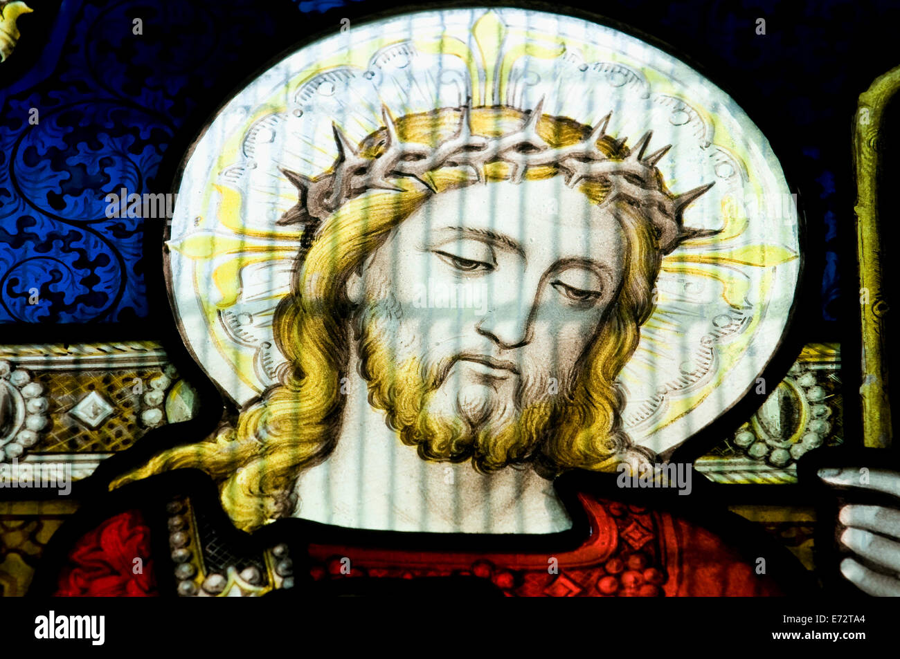 Christian Religious art stained glass Stock Photo - Alamy