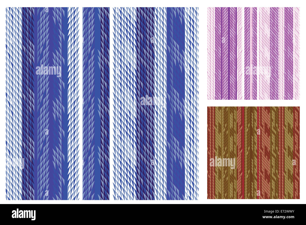 Elegant Striped Swatch Set Stock Photo - Alamy