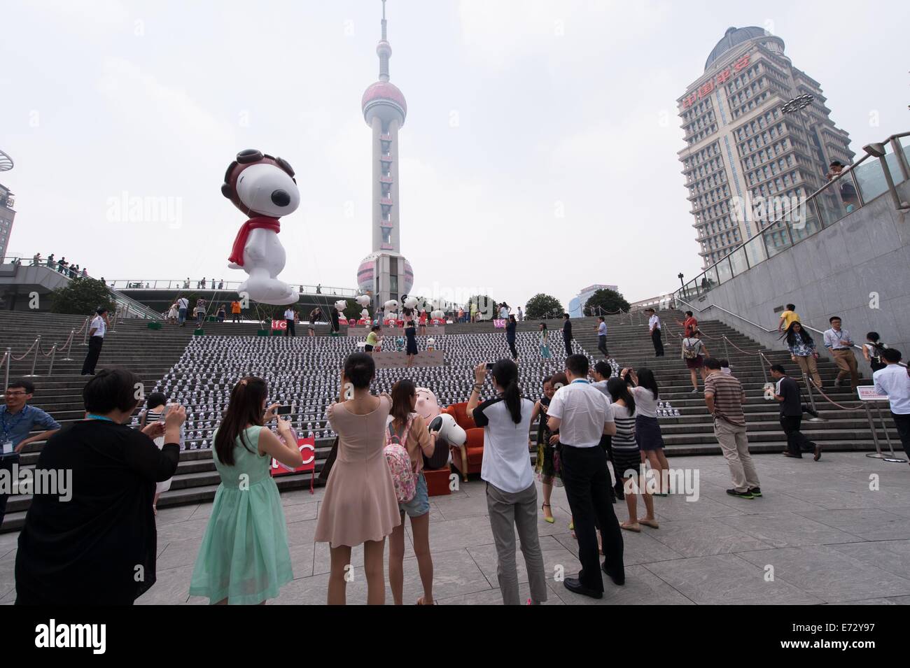 Shanghai, China. 4th Sep, 2014. SEPTEMBER 03: An 8-meter-tall Snoopy ...