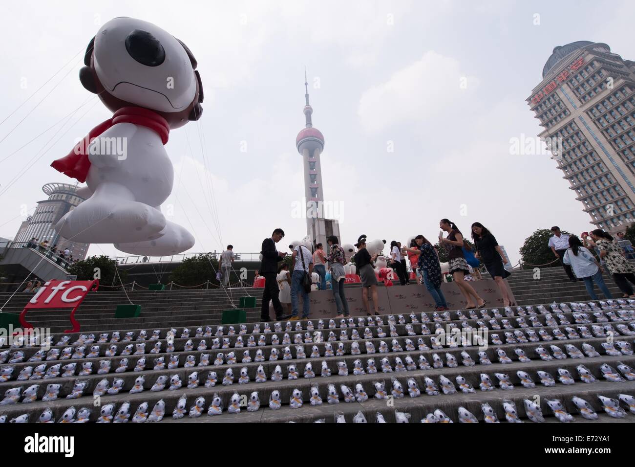 Shanghai, China. 4th Sep, 2014. SEPTEMBER 03: An 8-meter-tall Snoopy ...