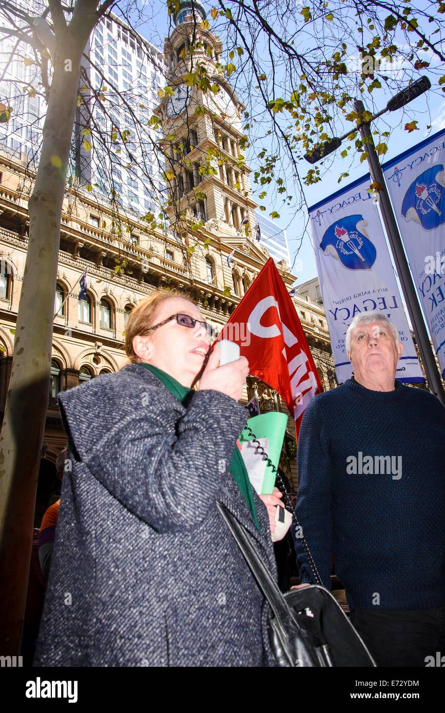 Sydney, Australia. 05th Sep, 2014. Joe Deakin of the Maritime Union ...