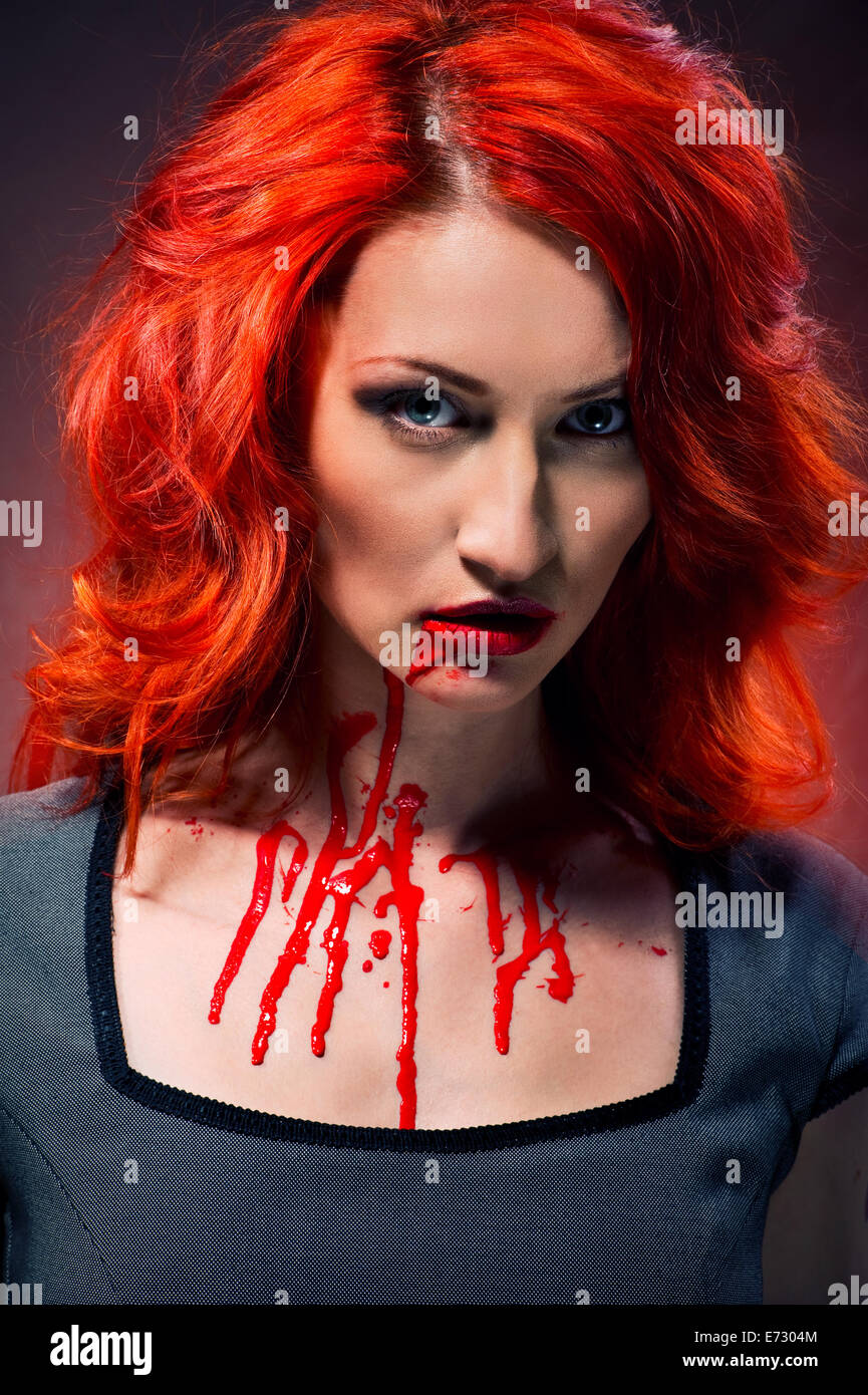 Vampire bite neck hi-res stock photography and images - Alamy