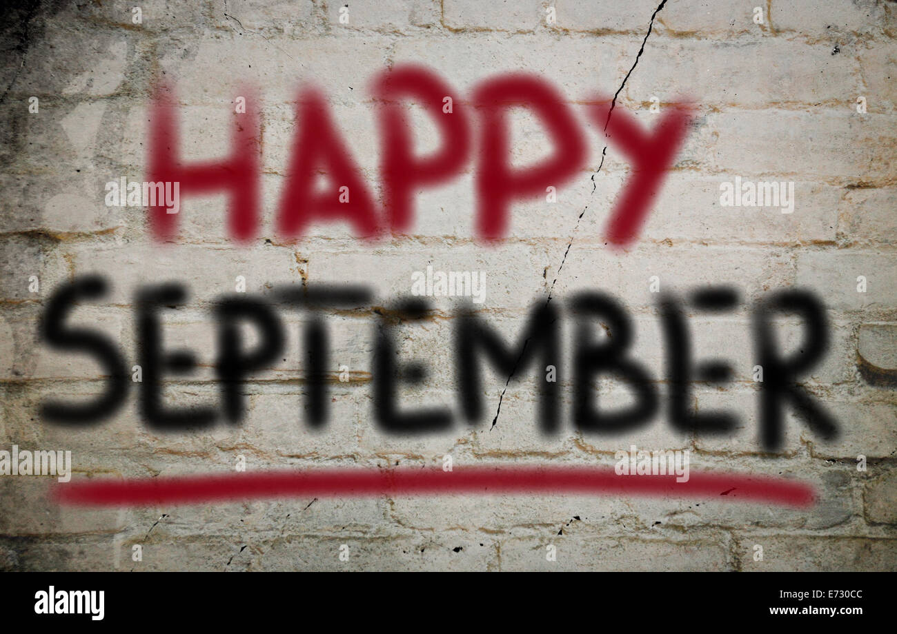 Happy September Concept Stock Photo - Alamy