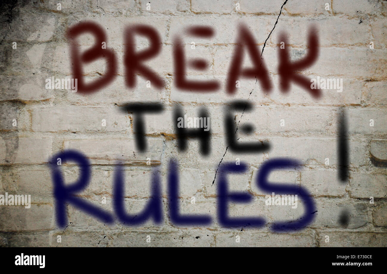 Rule breaking concept hi-res stock photography and images - Alamy