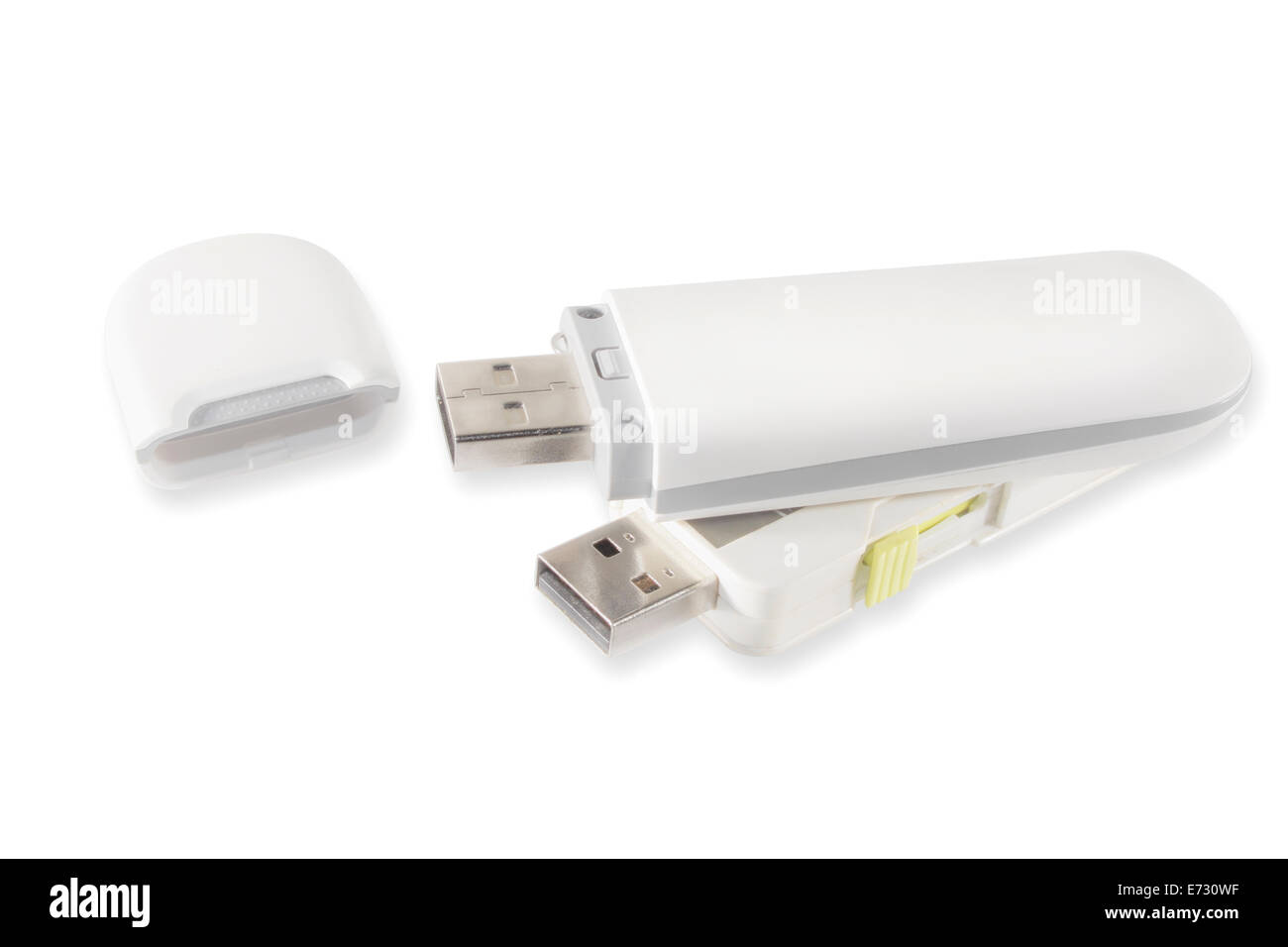 stack of flash drive isolated on white background Stock Photo - Alamy