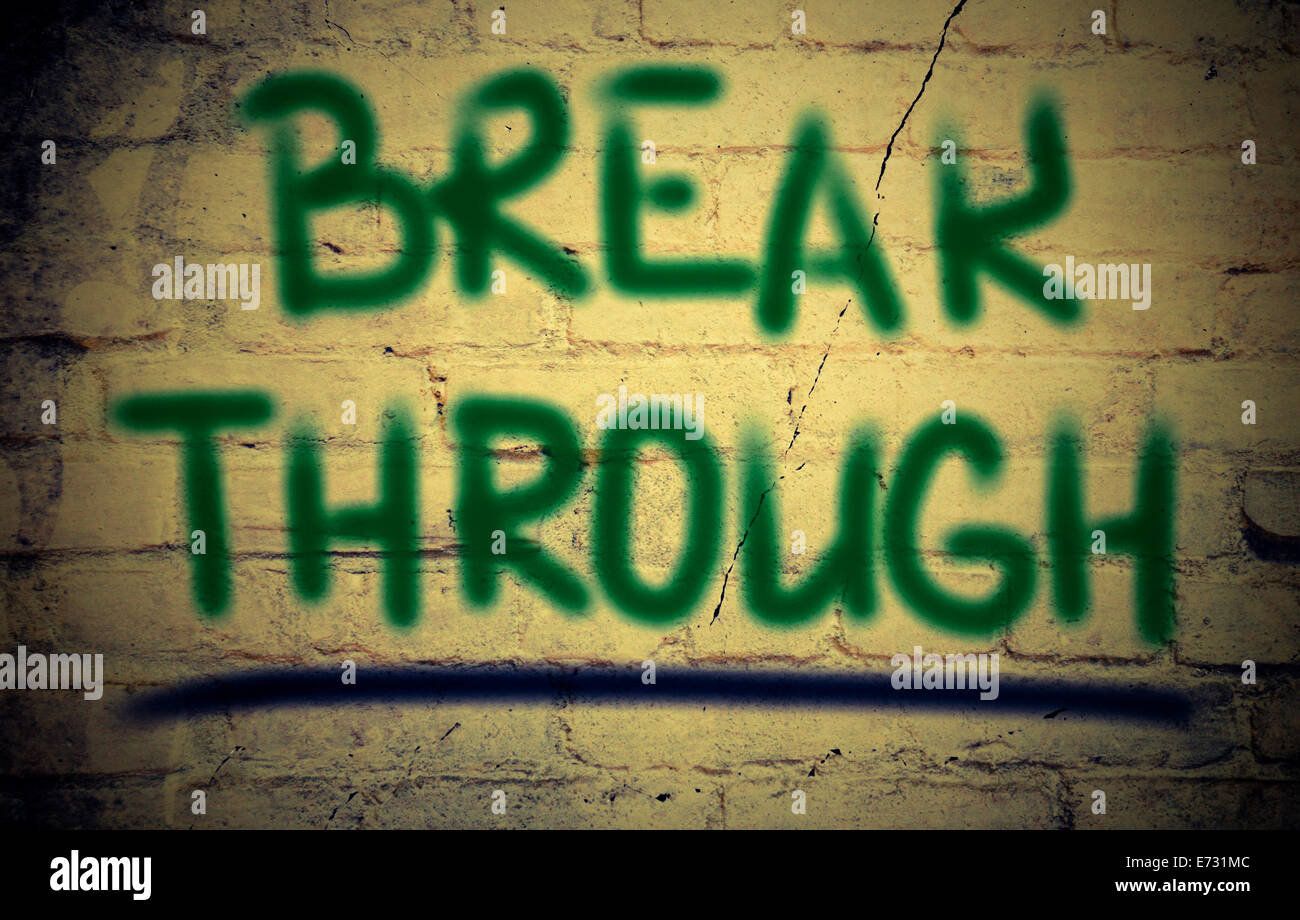 Break Through Concept Stock Photo - Alamy