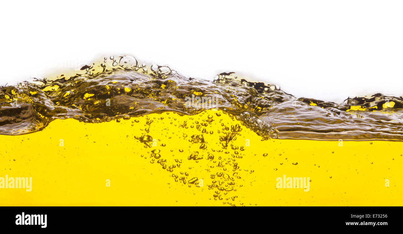 An abstract image of spilled oil . On a white background Stock Photo ...