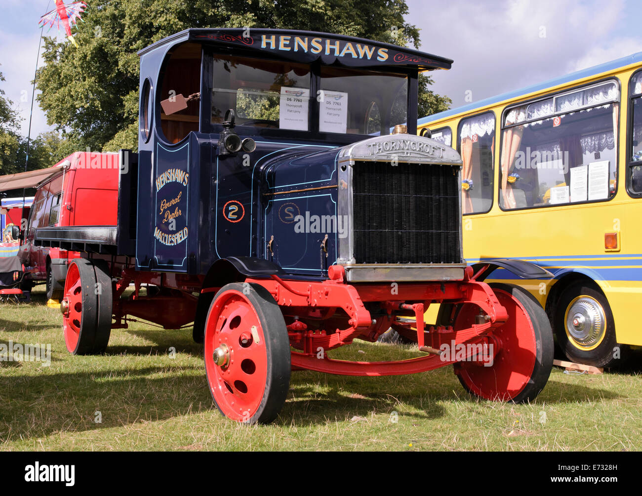 1919 vintage thornycroft flat lorry at truck show rally Stock Photo - Alamy