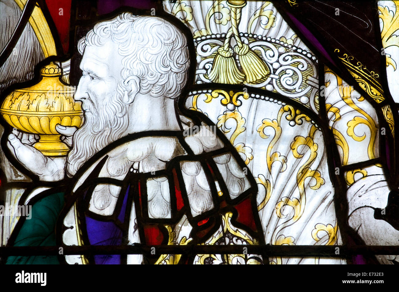 Christian Religious art stained glass Stock Photo - Alamy