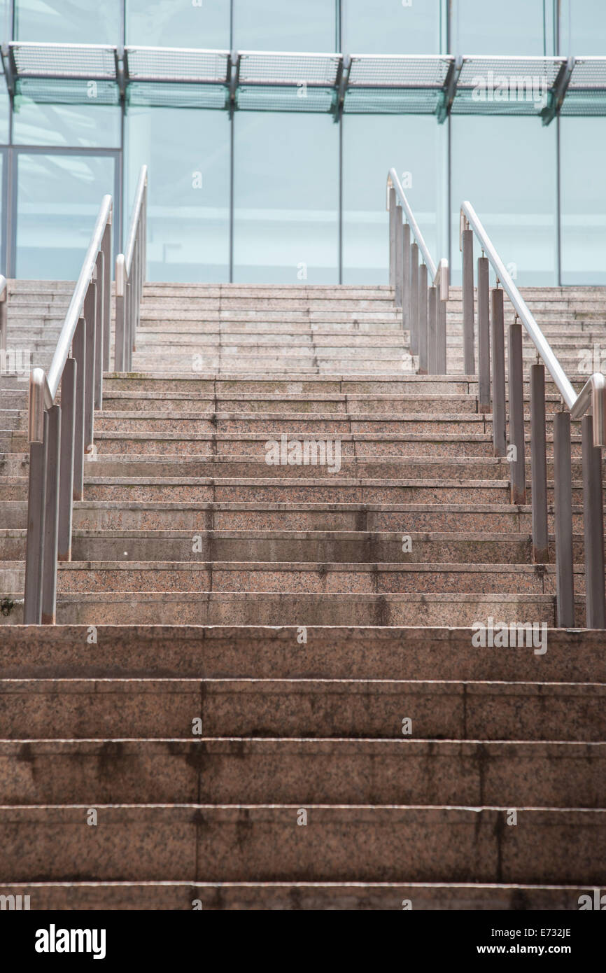 Stairs Climbing Upwards in Urban Setting Stock Photo - Alamy