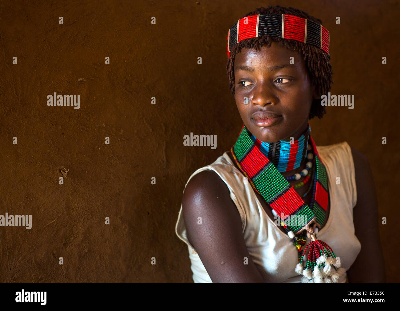 Hamer Tribe Woman In Traditional Outfit, Turmi, Omo Valley, Ethiopia ...