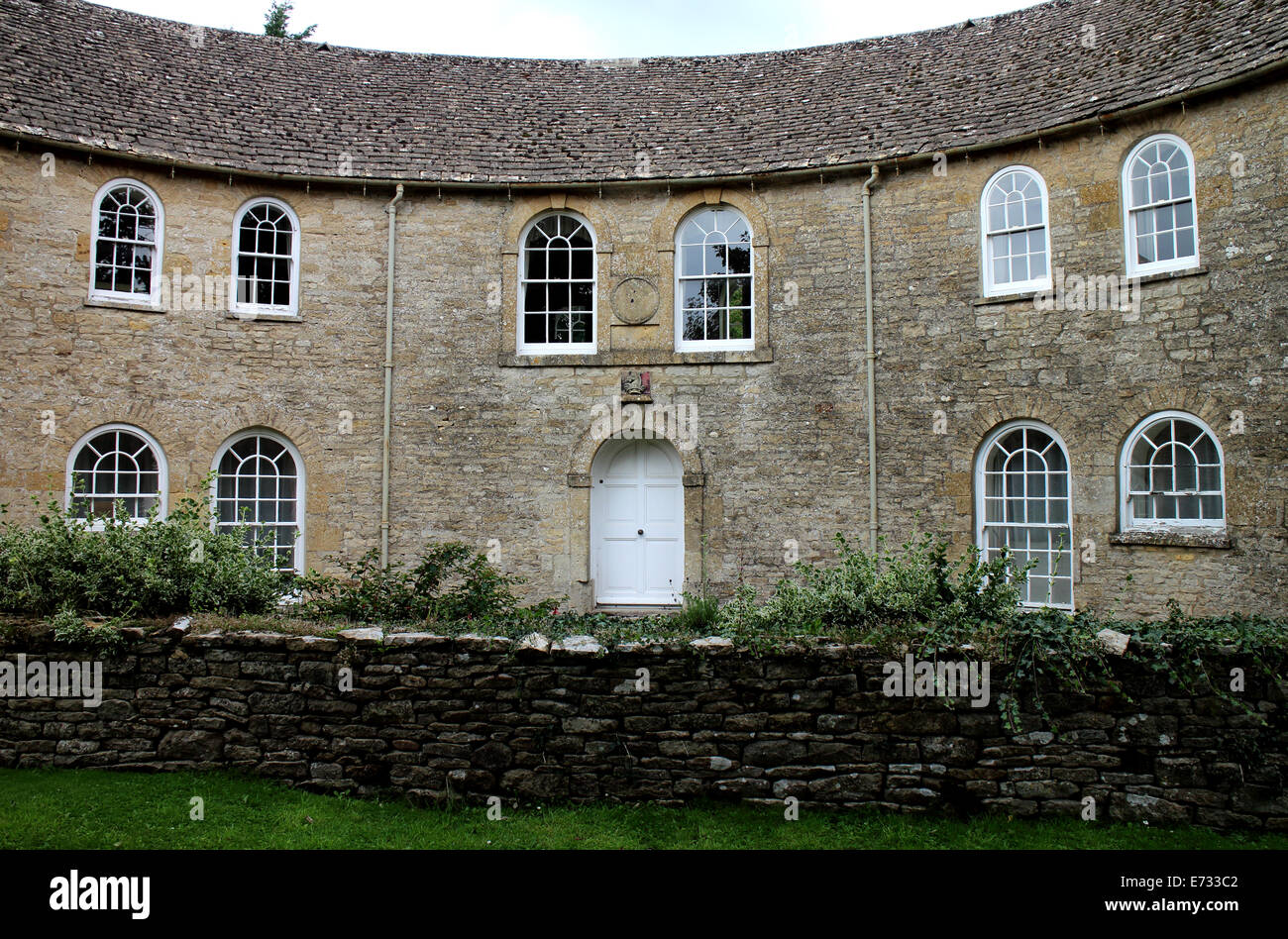 Half Moon House, Maugersbury, Gloucestershire, England, UK Stock Photo ...