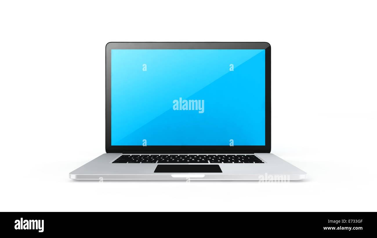 Digital device labtop on white background Stock Photo - Alamy