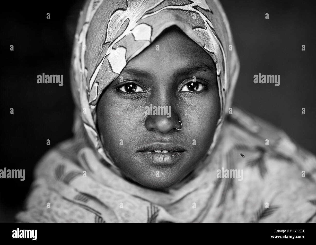 Afar Tribe Woman, Assaita, Afar Regional State, Ethiopia Stock Photo ...