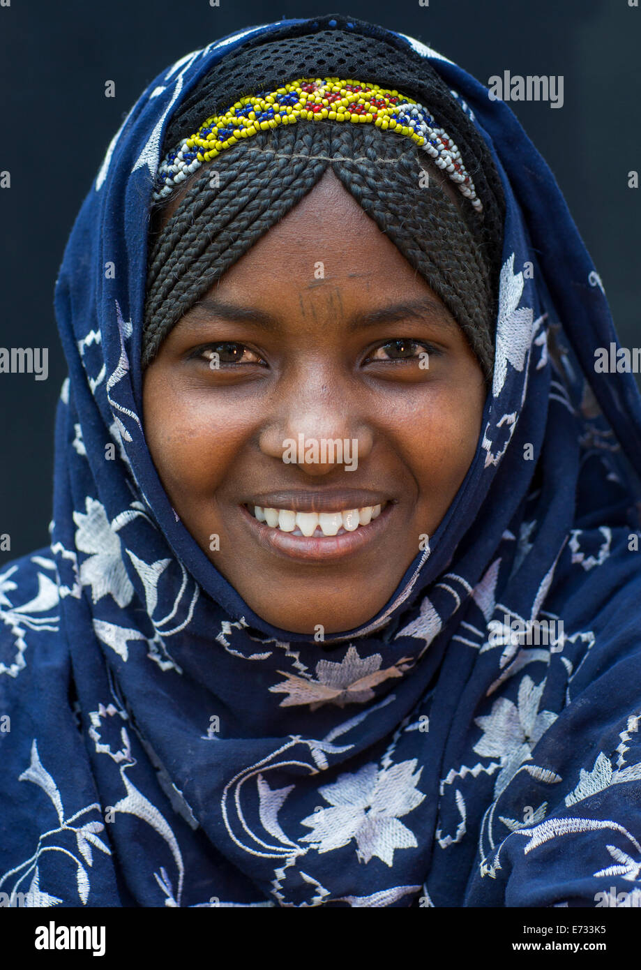 Afar Tribe Woman With Sharpened Teeth Assaita Afar Regional State