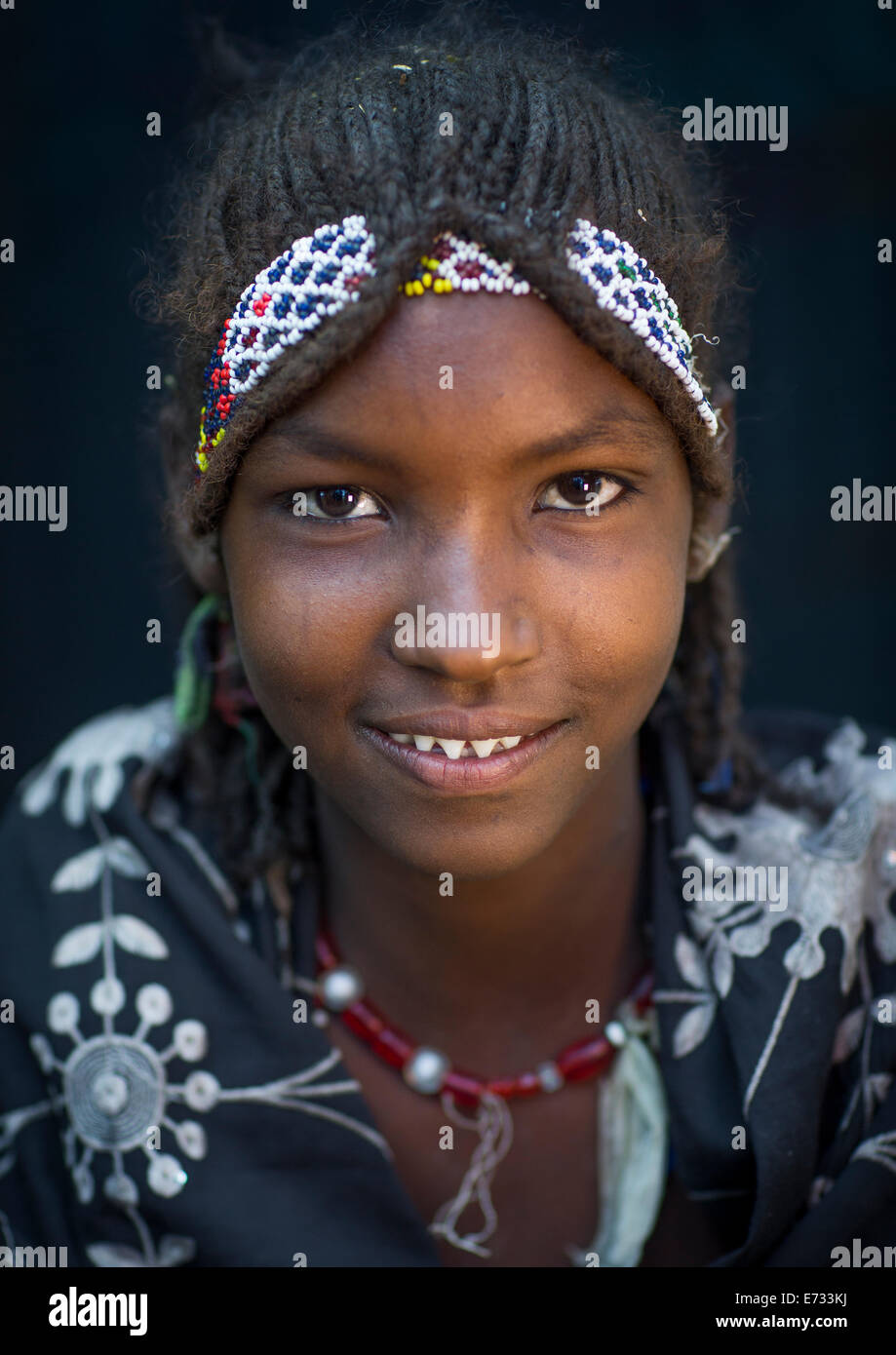 Afar Tribe Woman With Sharpened Teeth Assaita Afar Regional State