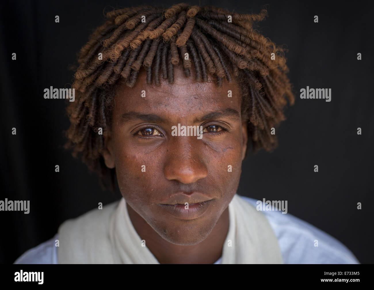 Afar tribe man curly hair hi-res stock photography and images - Alamy