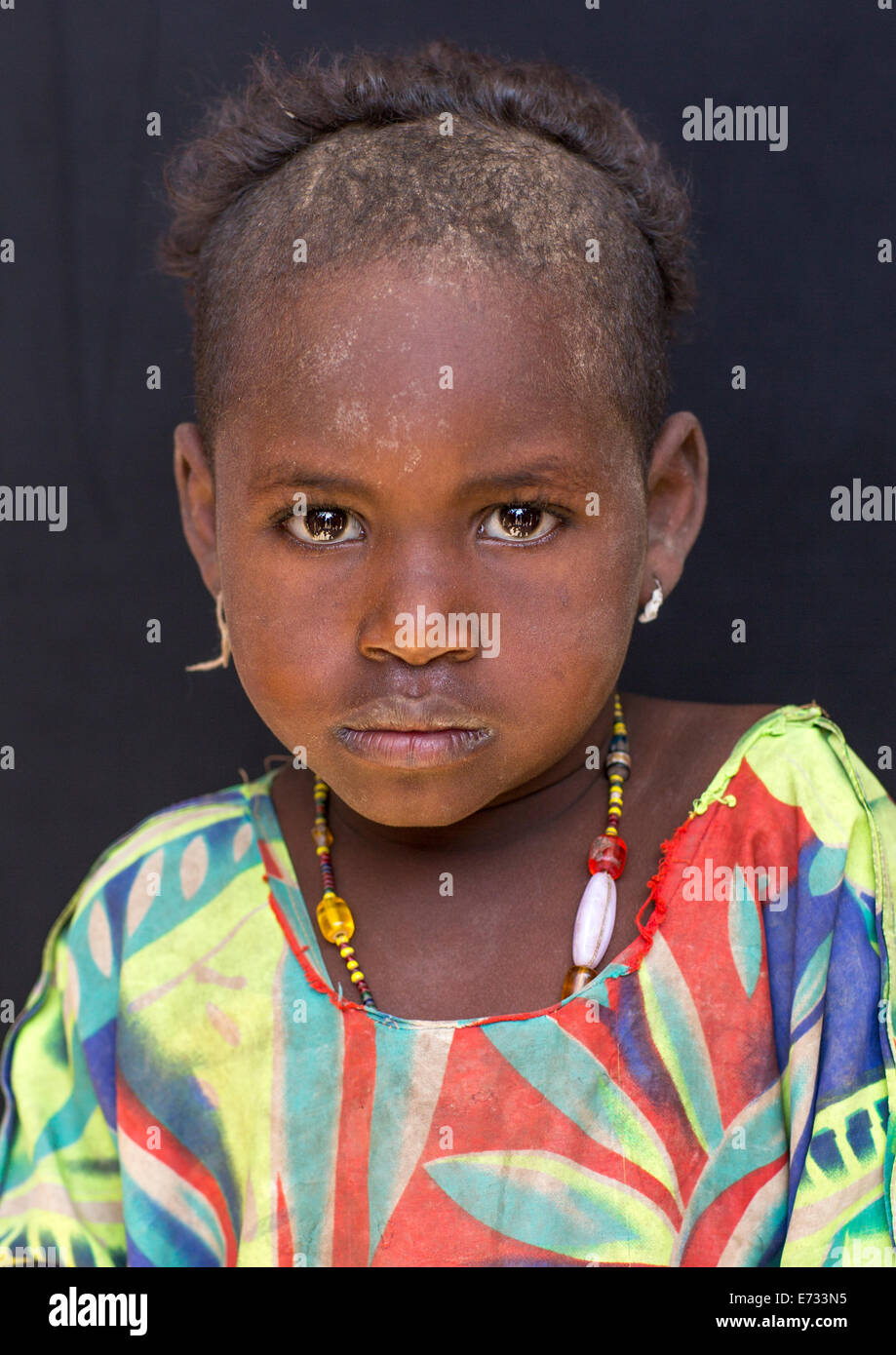 Afar Tribe Girl, Afambo, Ethiopia Stock Photo - Alamy