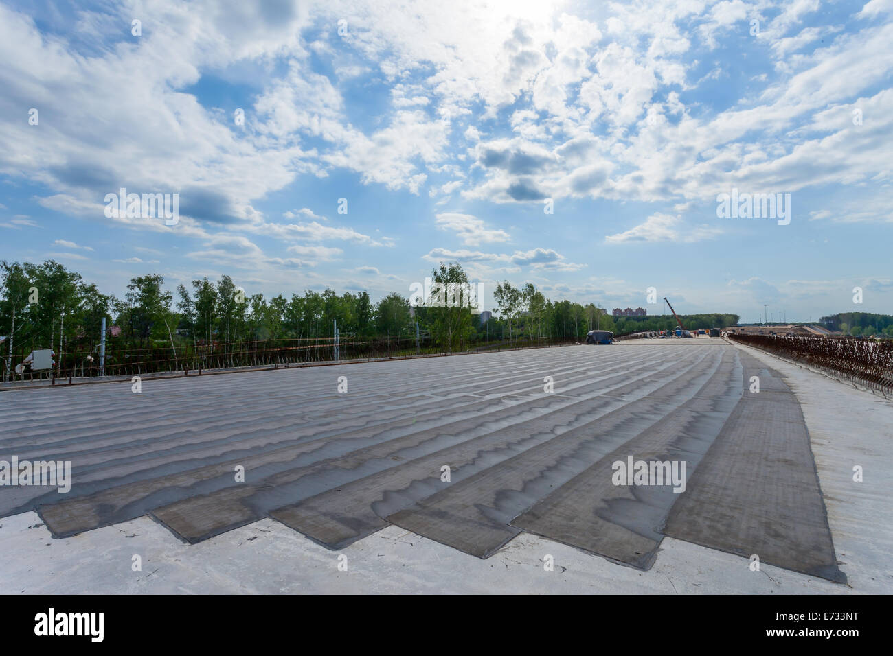 Elevated road construction Stock Photo - Alamy
