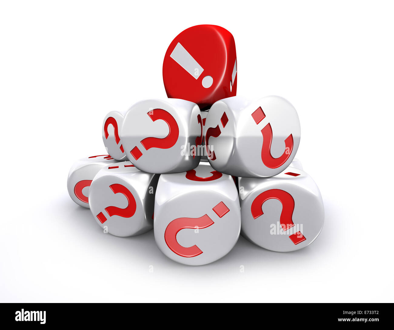 Dice question mark symbol isolated hi-res stock photography and images ...