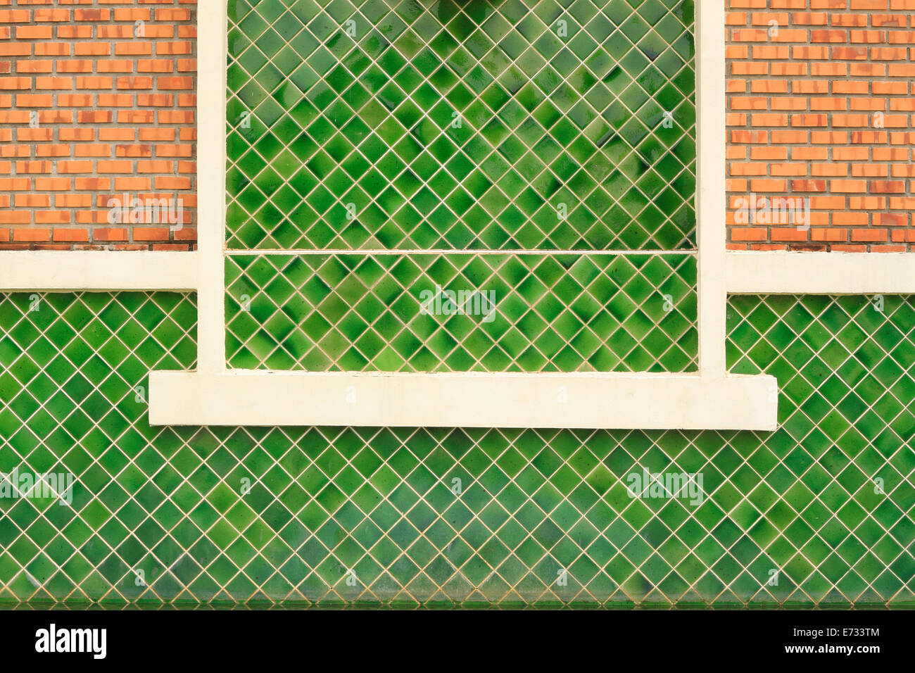 background of brick and mosaic wall pattern Stock Photo - Alamy