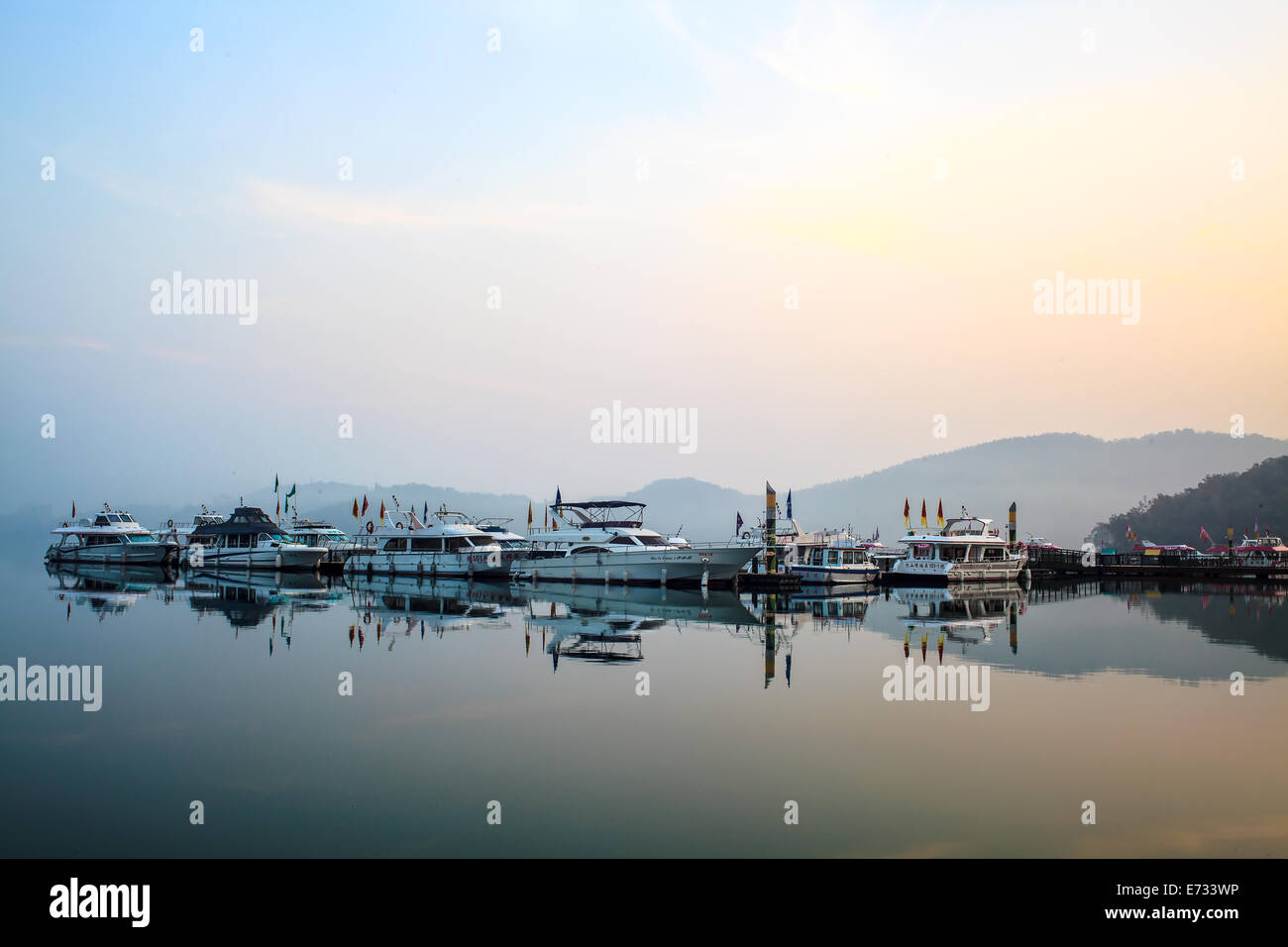 view of the famous Sun Moon Lake in Taiwan for adv or others purpose ...