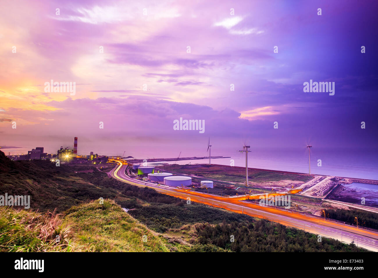 Sunset road on the beach for adv or others purpose use Stock Photo - Alamy
