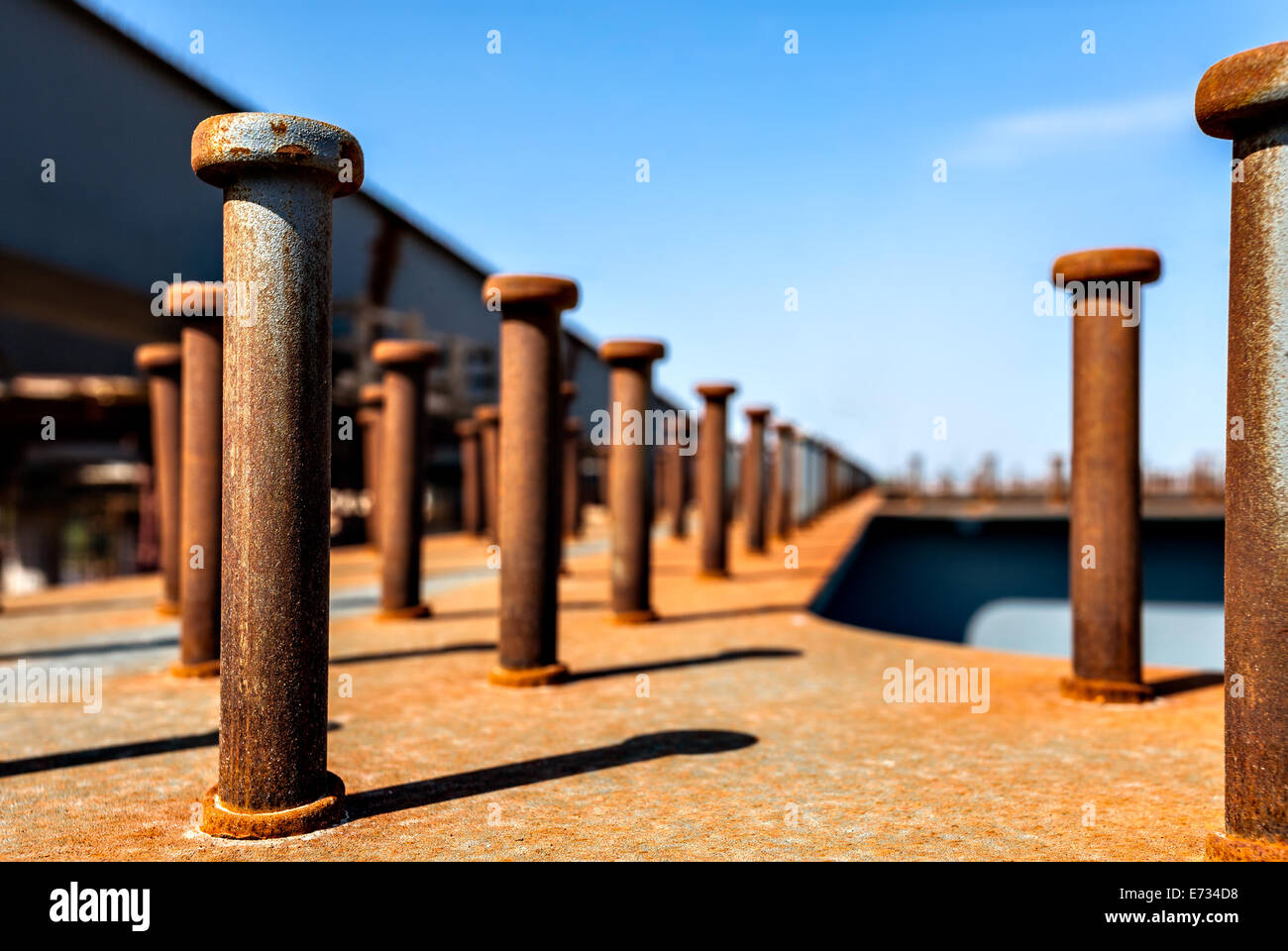 Big bolts as part of bridge construction Stock Photo - Alamy