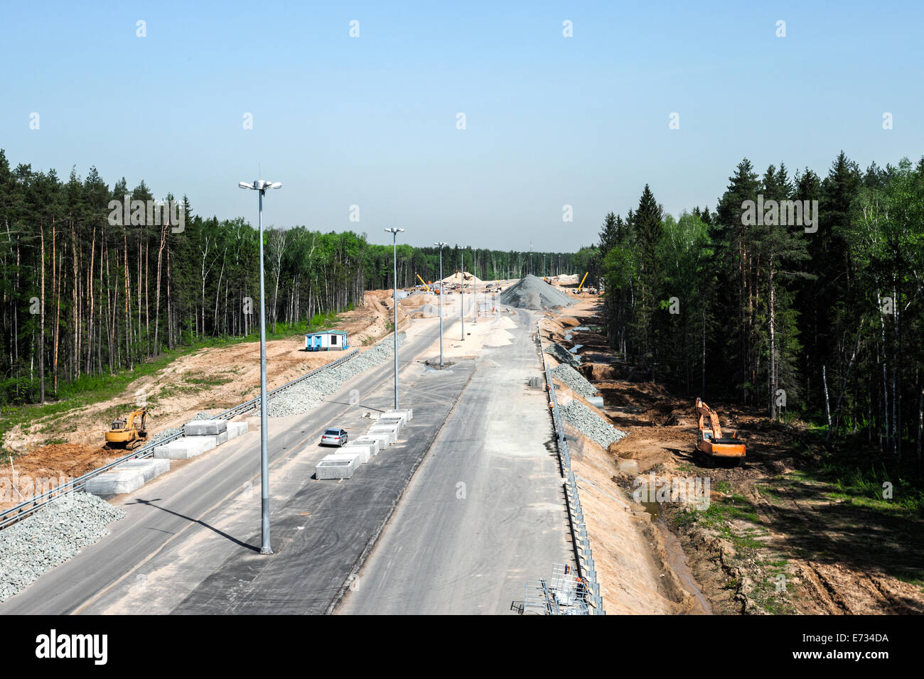 Road works, view from the height Stock Photo - Alamy