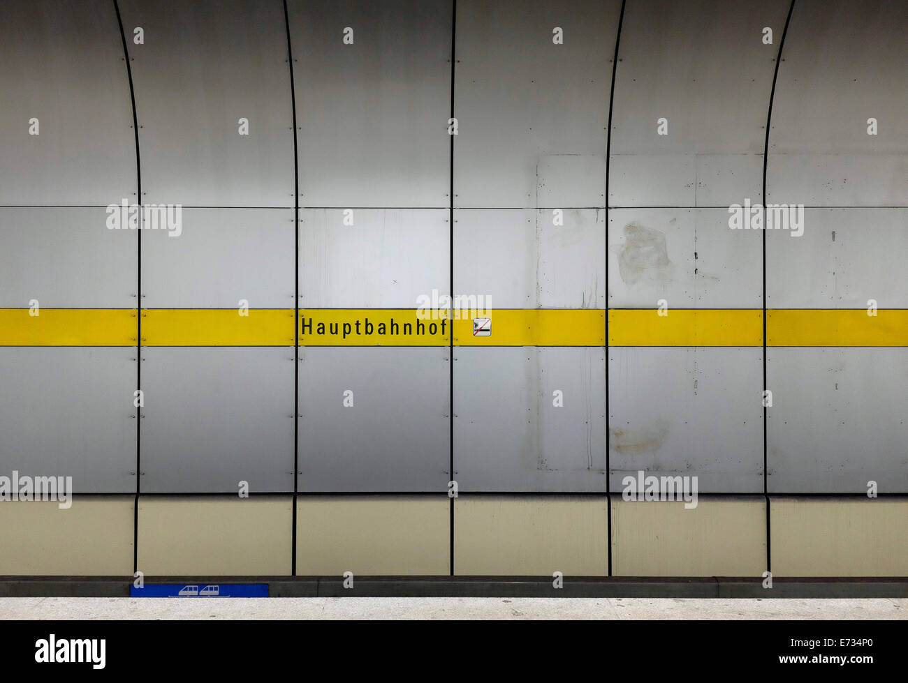 Munich Underground Station at Central Railway Station, Bavaria, Germany ...