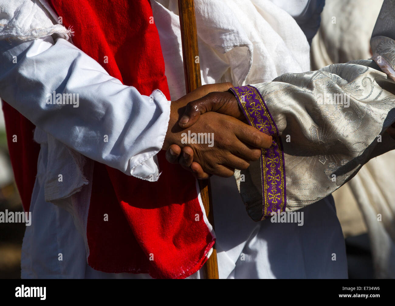 Thiopian Orthodox Priest During The Timkat Epiphany Festival, Lalibela ...
