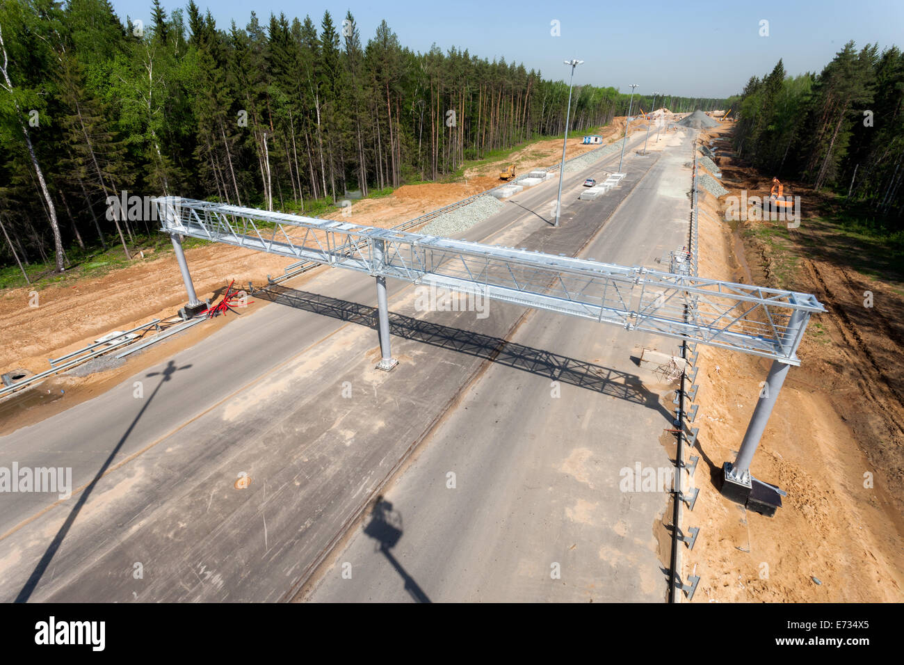 Road construction in progress, Russia Stock Photo - Alamy