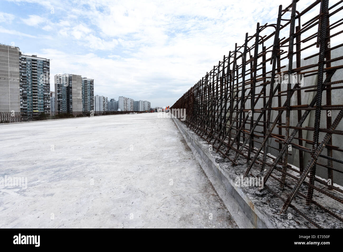 Construction of the new overpass in Moscow, Russia Stock Photo - Alamy