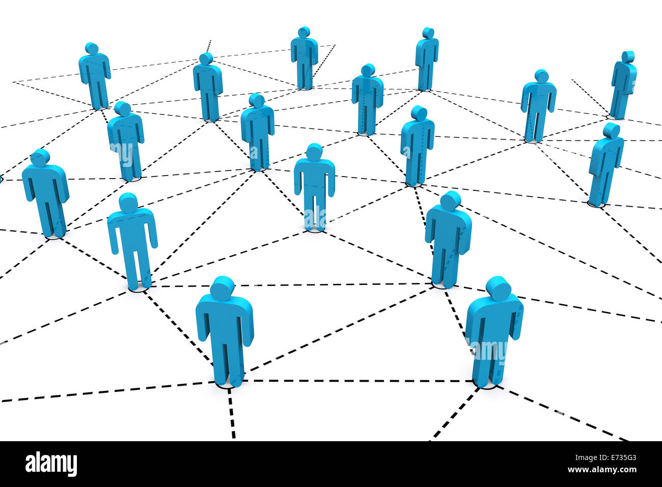 Business human social network on white background Stock Photo - Alamy