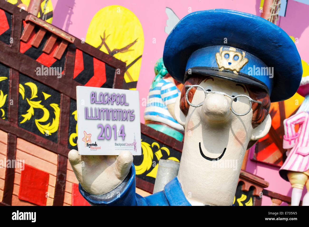 A bigger than lifesized model of Postman Pat forms part of the ...