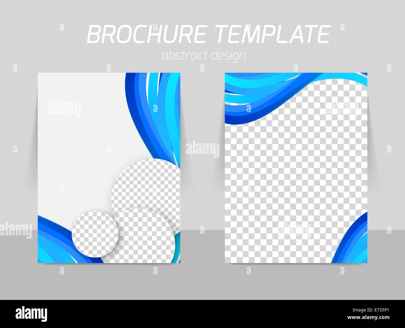 Flyer template back and front design Stock Photo - Alamy