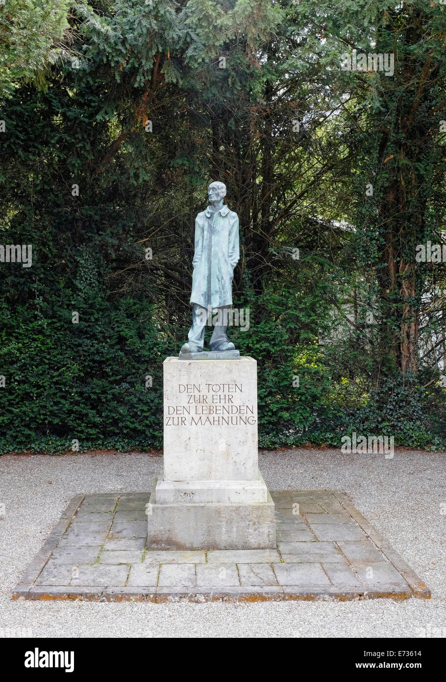 Memorial Statue near the Crematorium at Dachau Concentration Camp ...